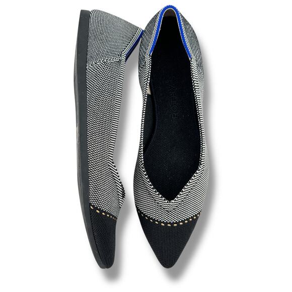 Rothy's | Shoes | Rothys Point Iron Herringbone Print Ballet Flat Shoes ...